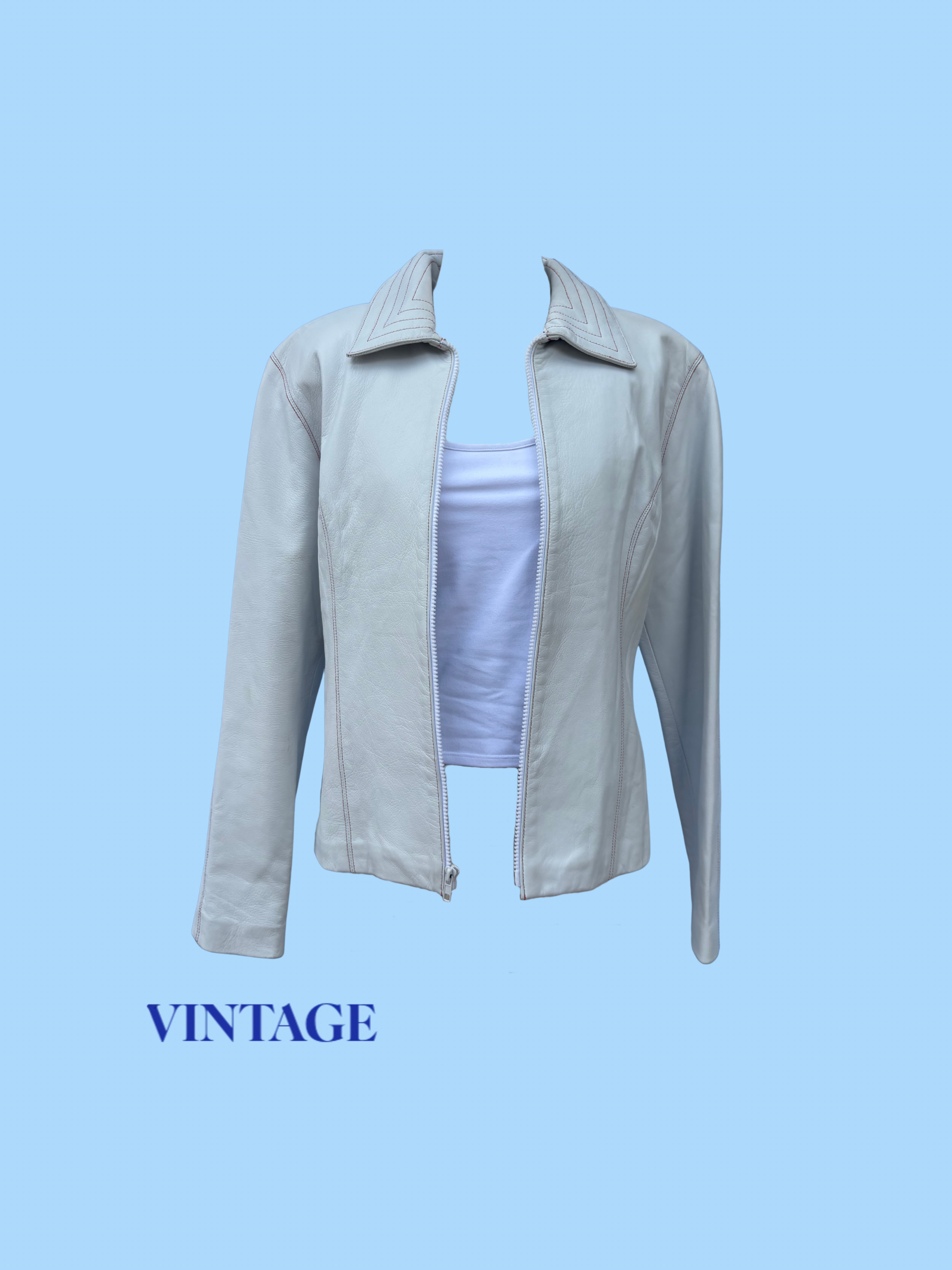 The Bone Leather Jacket – Celestine Wardrobe